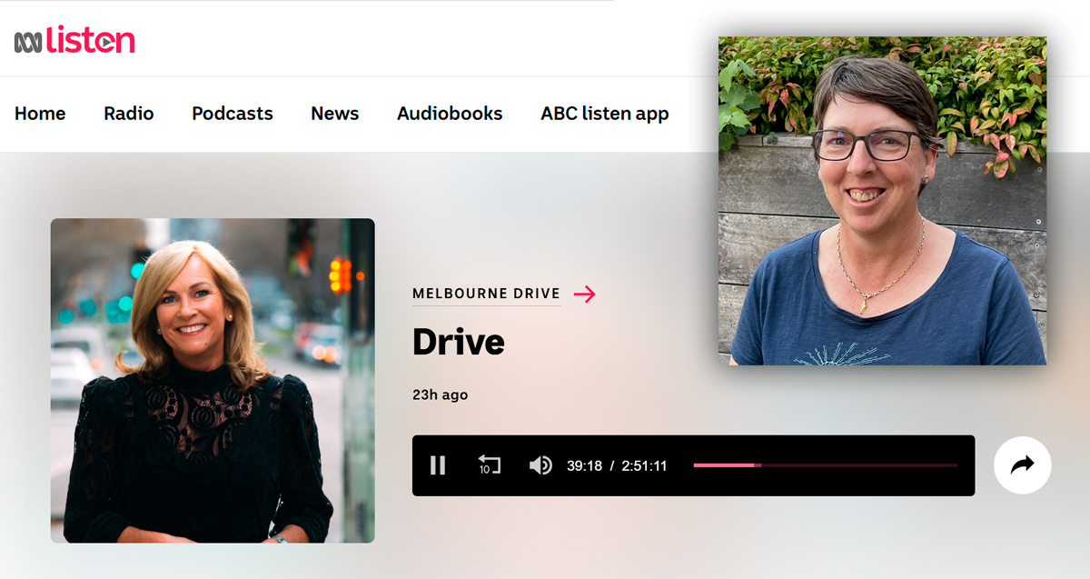 Kate interviewed on ABC Melbourne Drive – Voices of Corangamite